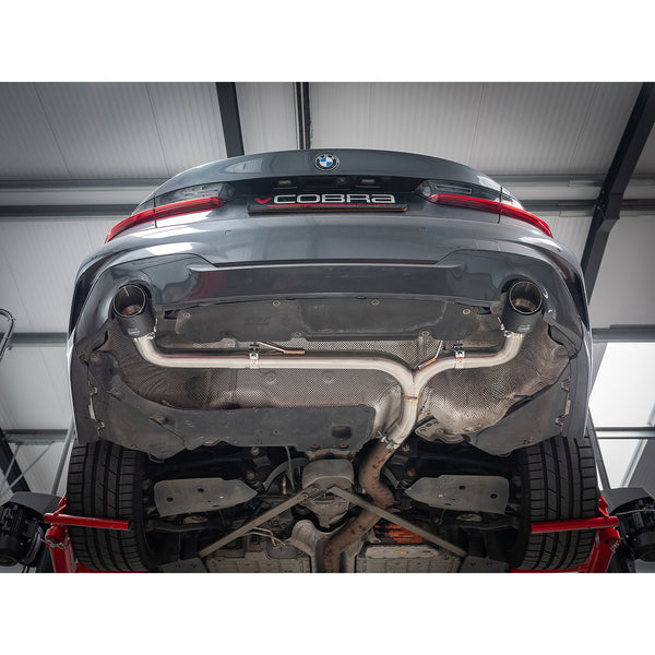 BMW 330e (G20) (19>) Non-Valved Venom Dual Exit Rear Axle Back Perform ...